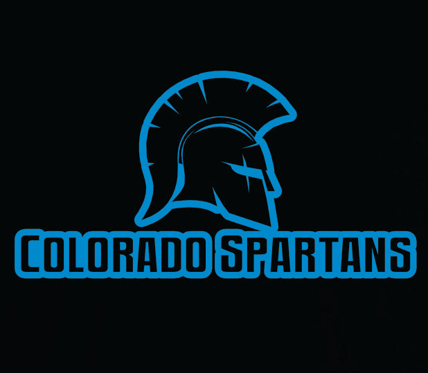 Spartans Blue on Black Logo Collection – Colorado Spartans